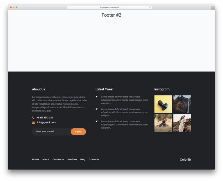 20 Best Bootstrap Footer Templates 2026 - AdminLTE.IO