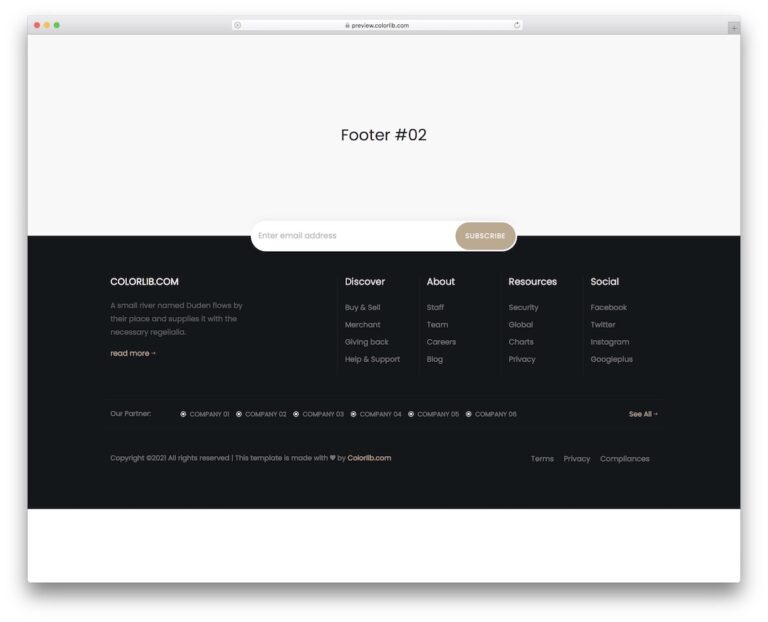10 Best Bootstrap Footer Templates 2025 - AdminLTE.IO