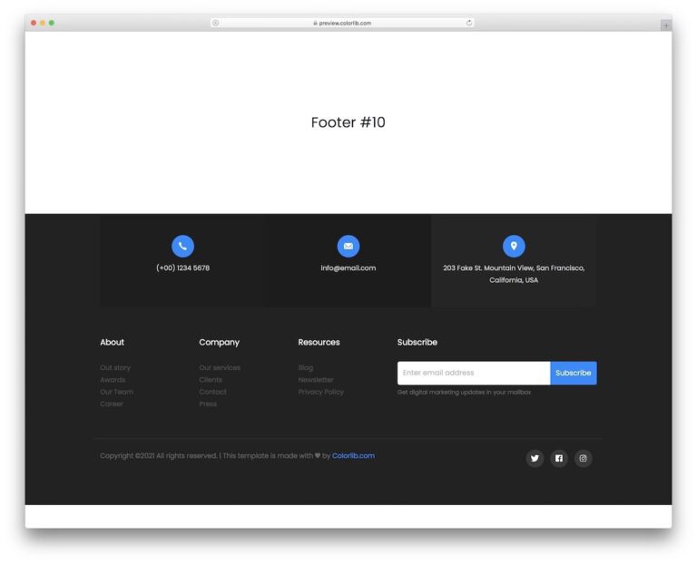 20 Best Bootstrap Footer Templates 2026 - AdminLTE.IO