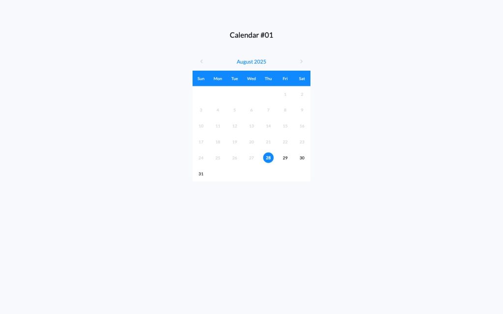 20 Free Bootstrap Calendars 2025 - AdminLTE.IO